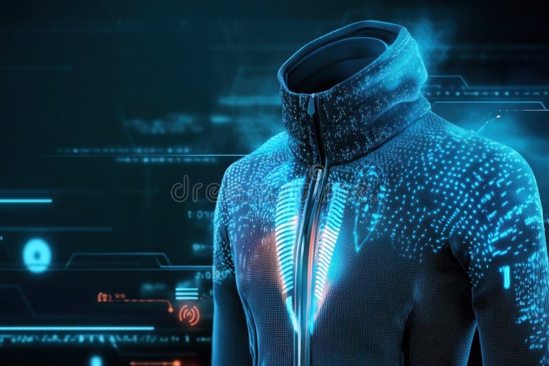 Innovative Smart Clothing Featuring Digital Interface and Futuristic ...