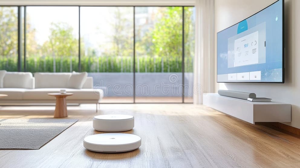 Innovative Smart Devices Designed for Modern Living Spaces Stock ...