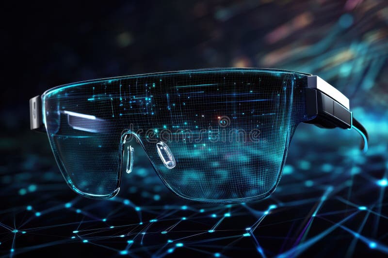 Innovative Smart Glasses Showcasing Advanced Technology in a Digital ...