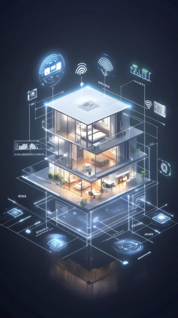 Innovative Smart Home Layout Showcasing Advanced Technology and ...