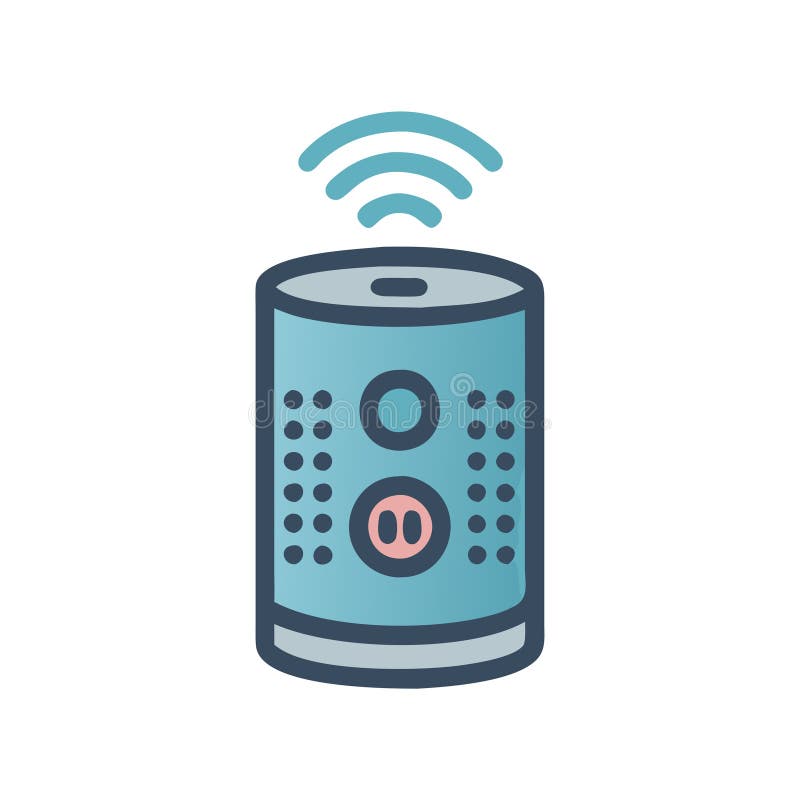 Innovative Smart Speaker Design Icon Stock Vector - Illustration of ...