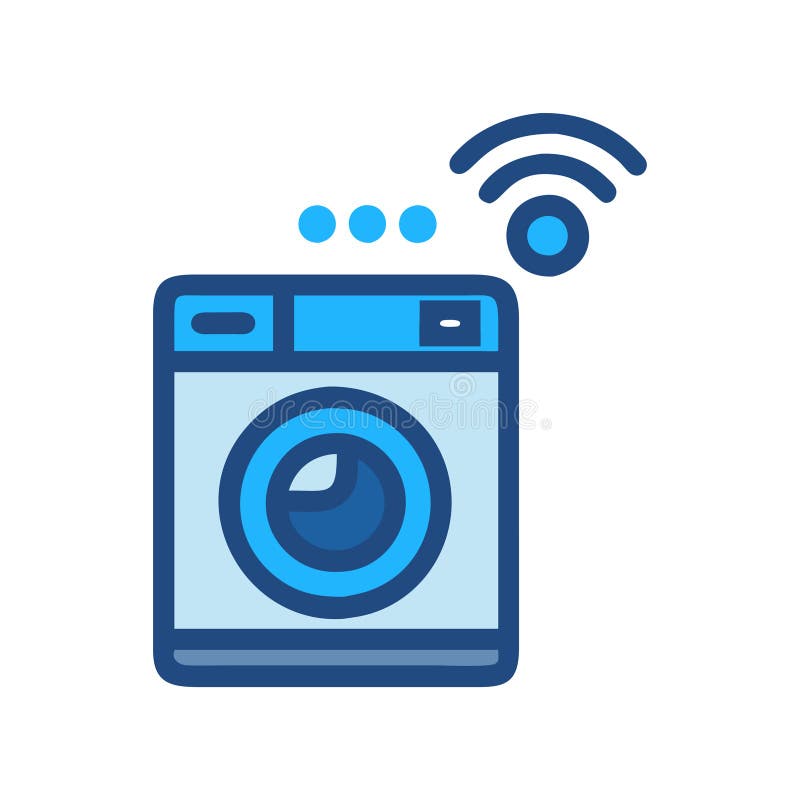 Innovative Smart Washer Design Icon Stock Vector - Illustration of ...