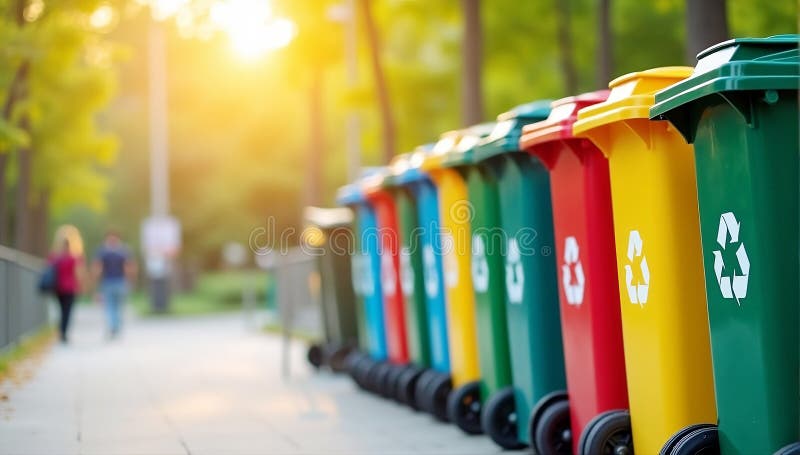 Innovative Smart Waste Management System Display Showing Optimized ...