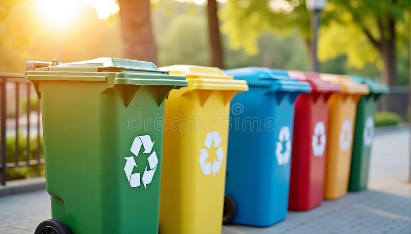 Innovative Smart Waste Management System Display Showing Optimized ...