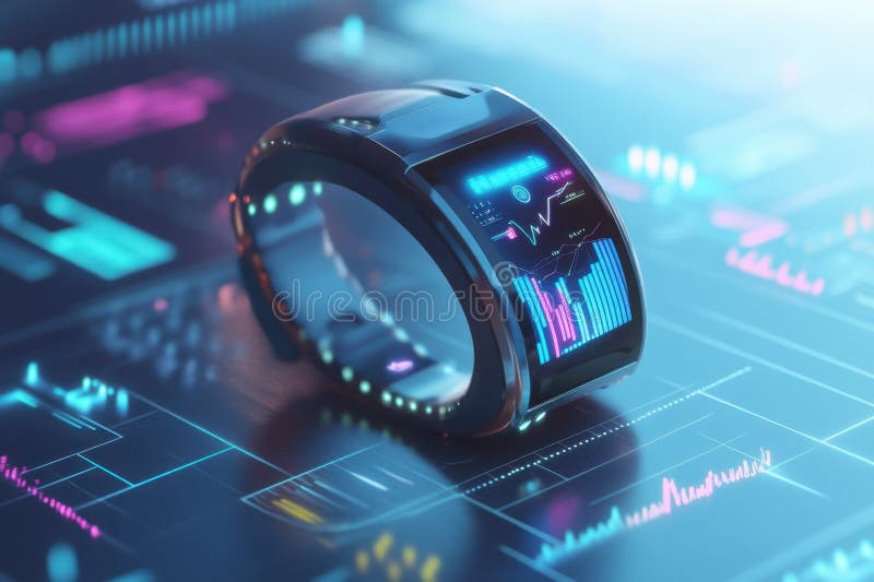 Innovative Smart Wristband Displaying Data and Analytics in a ...