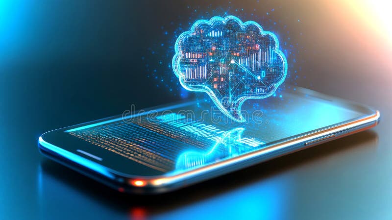 Innovative Smartphone Design Featuring AI Technology and Futuristic ...