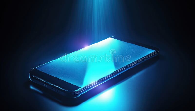 Innovative Smartphone Mobile Screen Stock Image - Image of contrast ...
