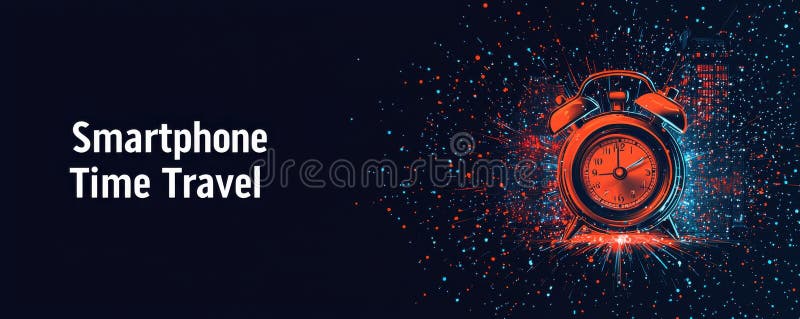 Innovative Smartphone Time Travel Concept with Clock and Technology ...