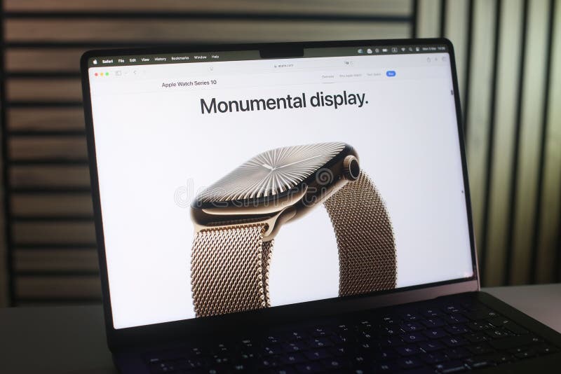 Innovative Smartwatch Showcasing a Monumental Display with Sleek Design ...