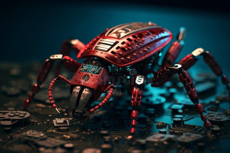 Innovative Software Bug Robot. Generate Ai Stock Illustration ...