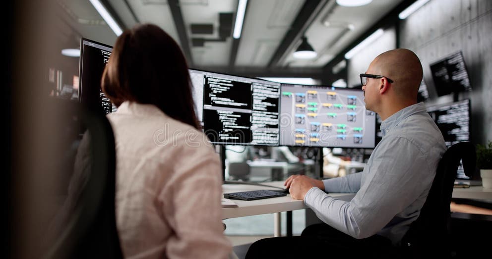 Innovative Software Engineer Leading Team Stock Image - Image of group ...