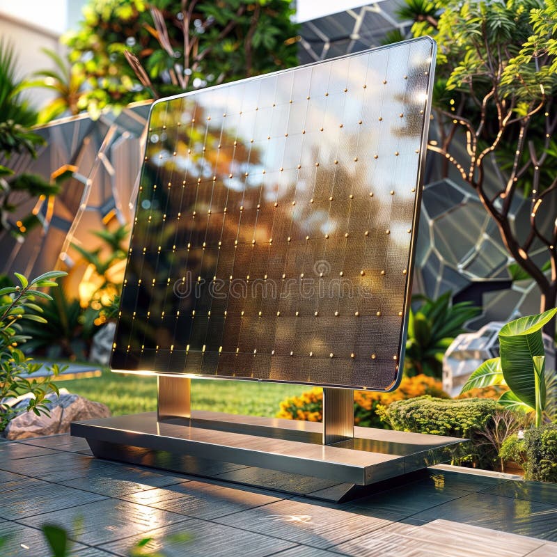 Innovative Solar Design: Garden Tech, Generative Ai Stock Illustration ...