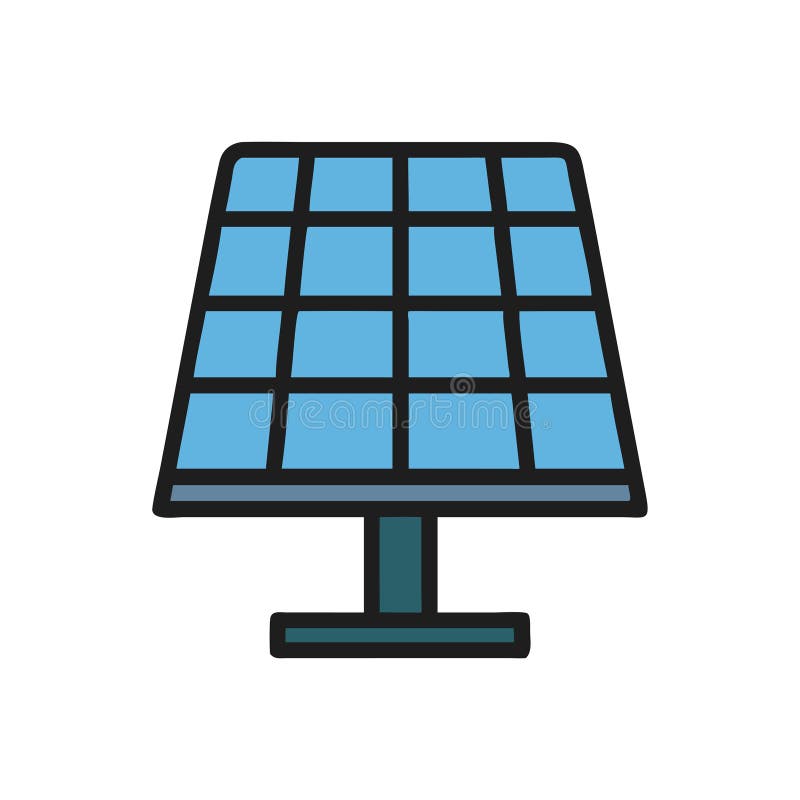 Innovative Solar Mounting Frame Icon for Energy Stock Illustration ...