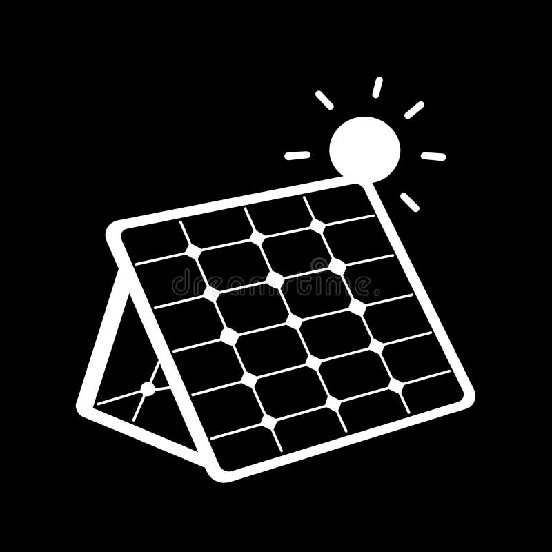 Innovative Solar Panel Design with Sunlight Illustration Stock ...