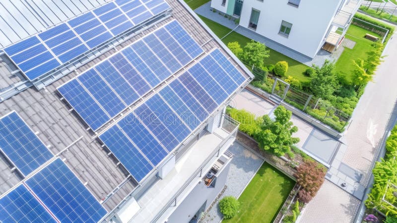 Innovative Solar Panel Roof Installation Showcasing Renewable Energy ...