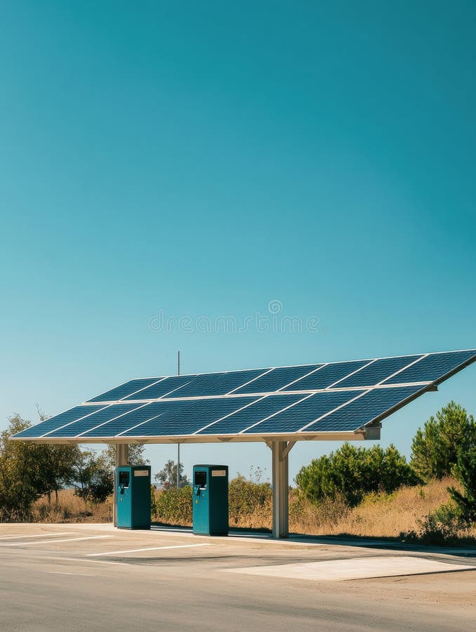 Innovative Solar Powered EV Charging Station with Rooftop Solar Panels ...