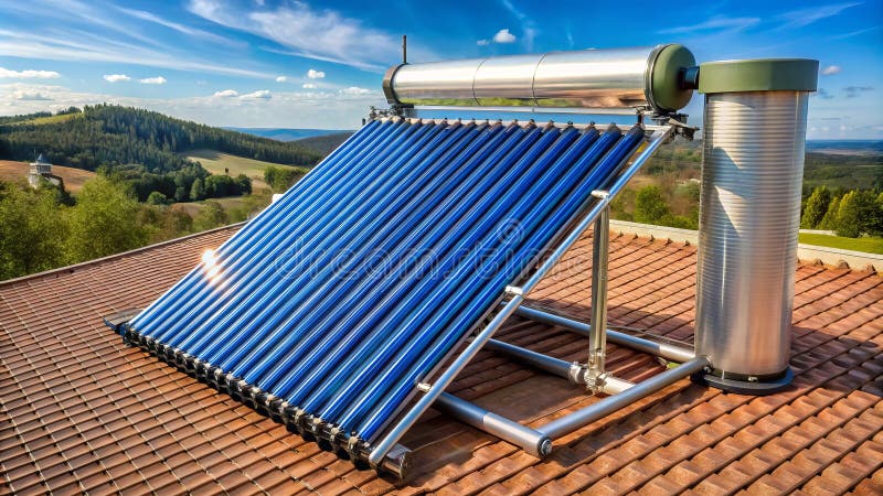Rooftop Solar Water Heating System with Adjustable Tracker and PEX ...