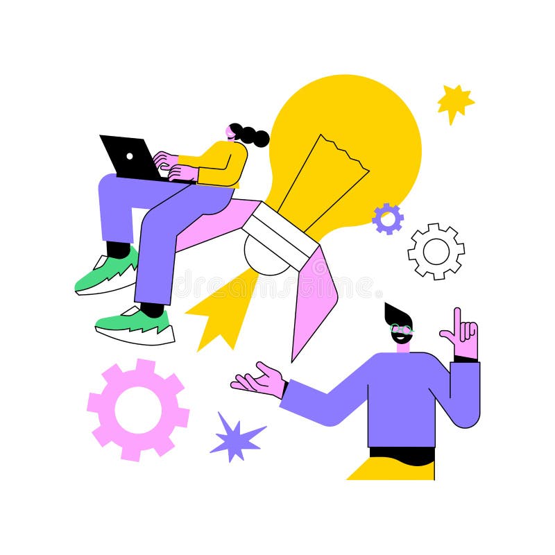 Innovative Solution Abstract Concept Vector Illustration. Stock ...