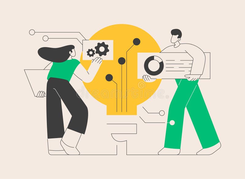 Innovative Solution Abstract Concept Vector Illustration. Stock ...