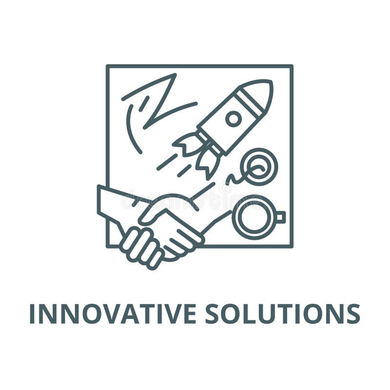 Innovative Solutions Line Icon Concept. Innovative Solutions Flat ...