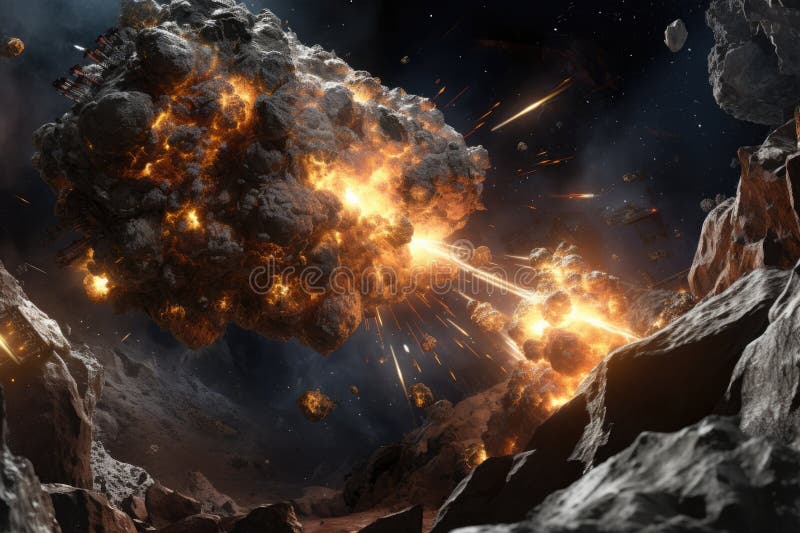 Innovative Space Refinery Processing Asteroid Materials Stock ...