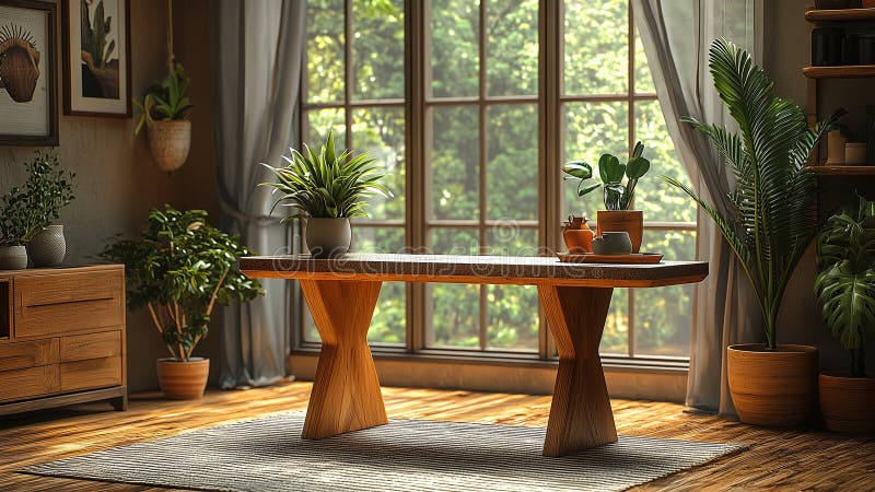 Innovative Space-Saving Foldable Table Stock Illustration ...