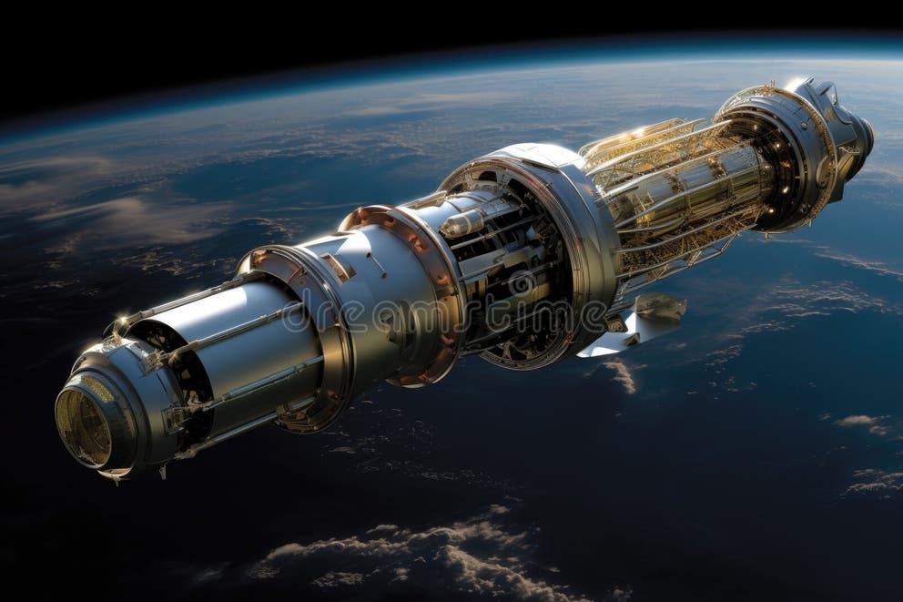 Innovative Spacecraft Fuel Systems and Propulsion Stock Image - Image ...