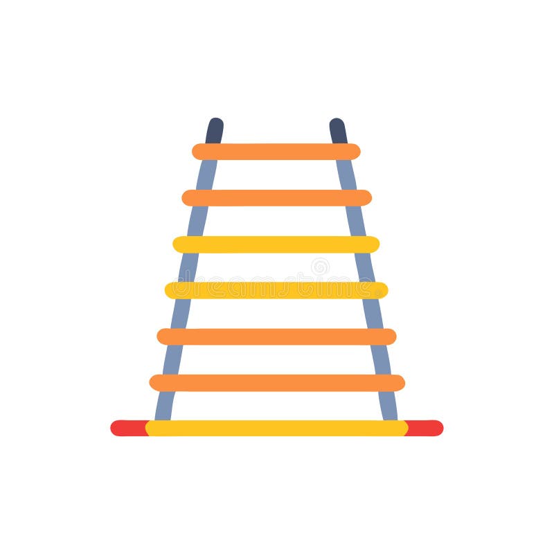 Innovative Speed Agility Ladder Icon Stock Illustration - Illustration ...