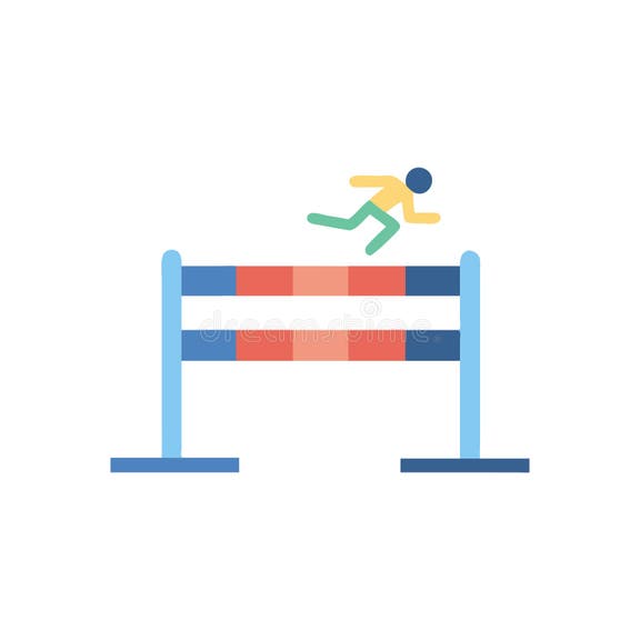Innovative Speed Hurdles Icon Stock Illustration - Illustration of ...