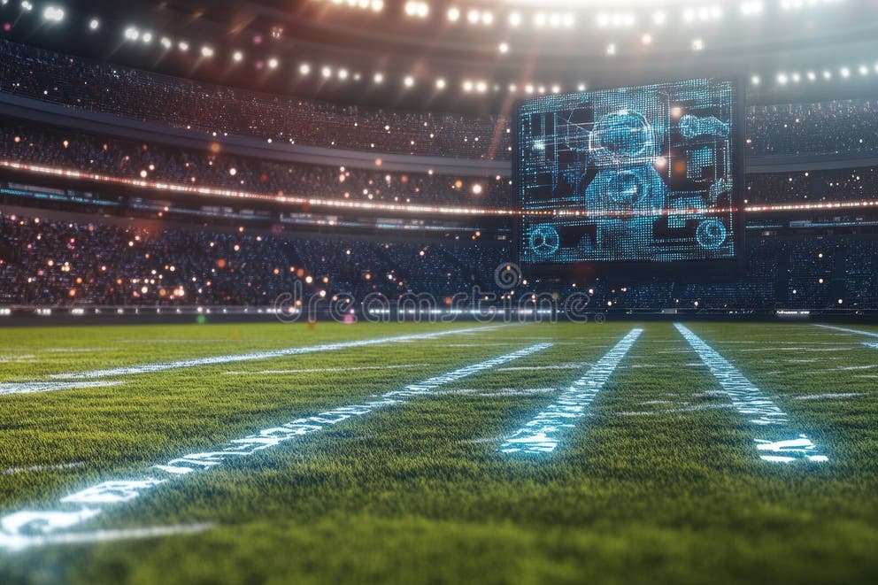 An Innovative Sports Arena with Advanced Technology. Stock Photo ...