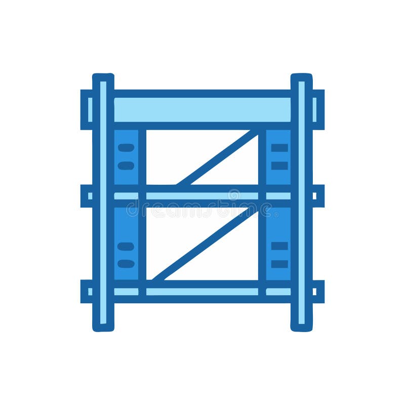 Innovative Steel Scaffold Design for Safety Stock Vector - Illustration ...