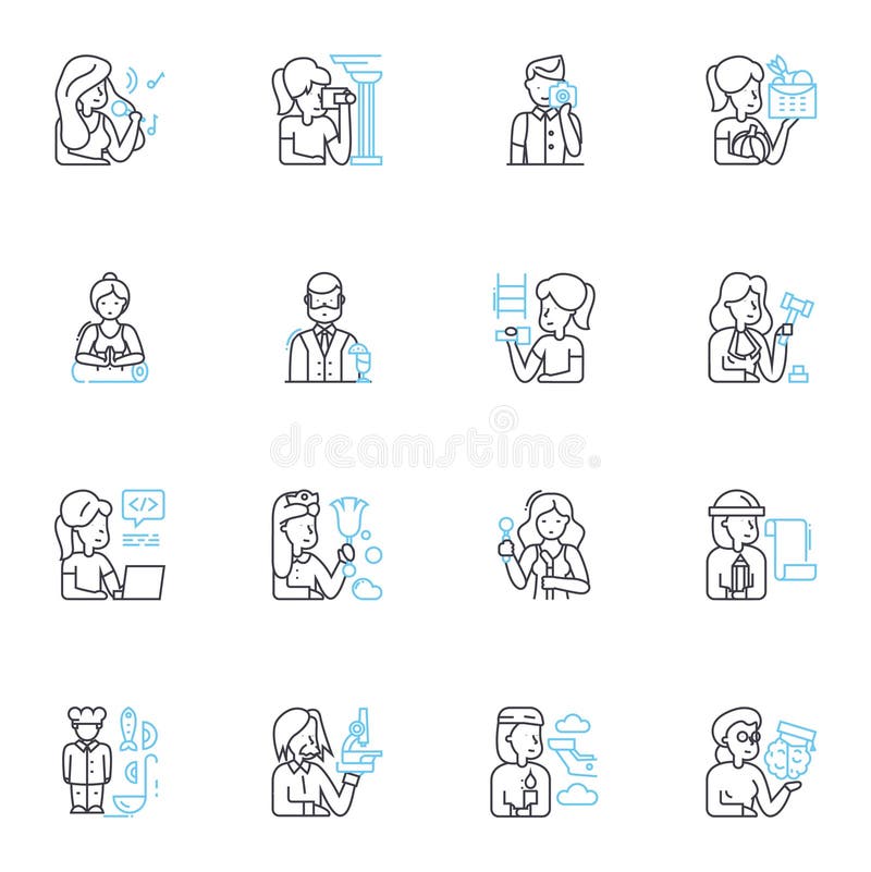 Innovative Strategies Linear Icons Set. Agility, Creativity, Disruption ...