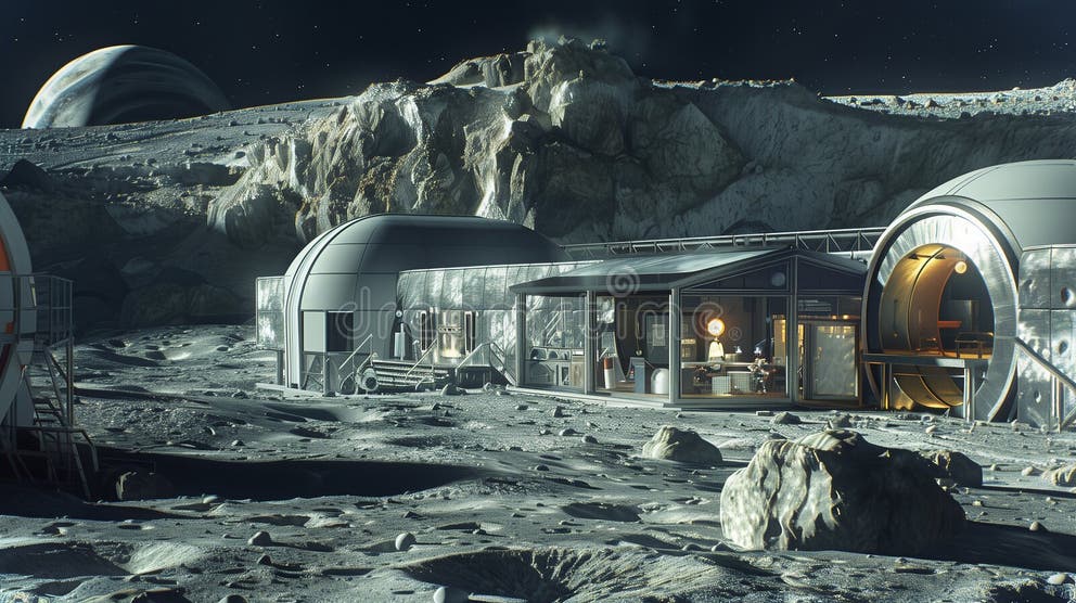 Innovative Structures for Asteroid and Regolith Extraction Exist on the Moon S Surface Stock ...