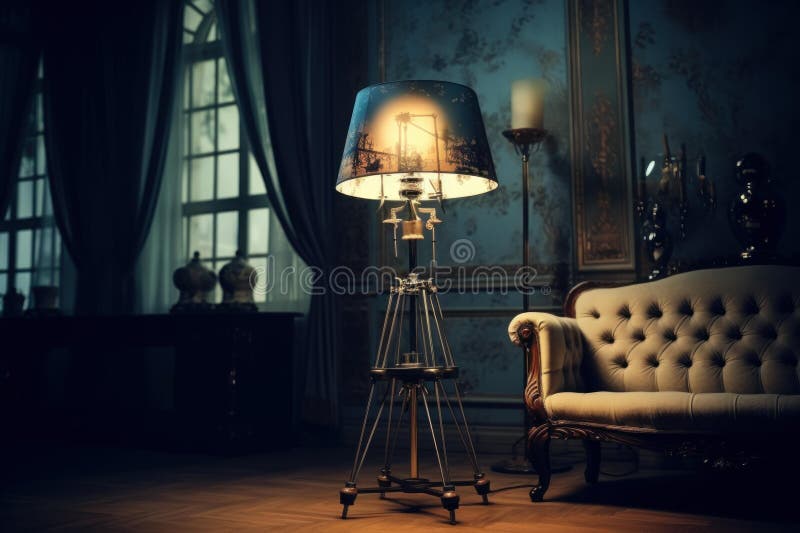 Innovative Stylish Lamp Interior. Generate Ai Stock Image - Image of ...