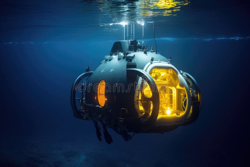 Innovative Submersible Design for Deep-sea Research Stock Photo - Image ...