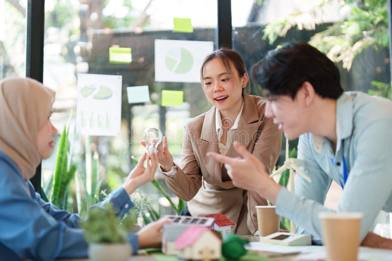 Innovative Sustainability Discussions. Professionals Sharing Insights ...