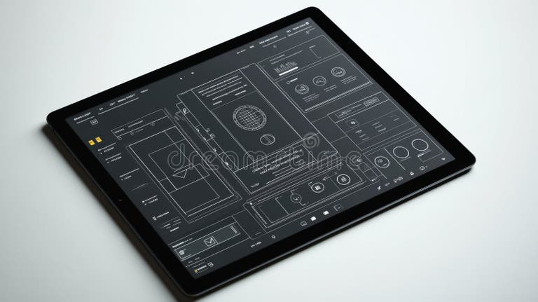 Innovative Tablet Design Showcasing Cutting Edge Digital Interface ...