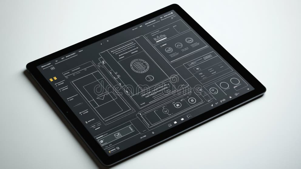 Innovative Tablet Design Showcasing Cutting Edge Digital Interface ...