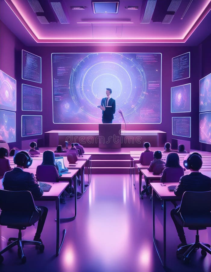 Innovative Teaching Space Enhancing College Learning Stock Photo ...