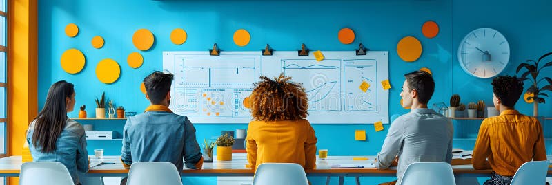 Innovative Team Brainstorming Ideas on Flip Chart for Business Meetings ...