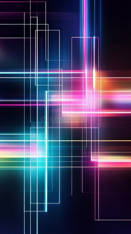 Innovative Tech Backdrop Showcasing Futuristic Design Vibrant Lines ...