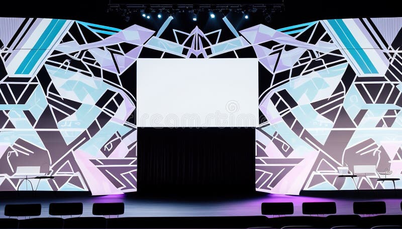 Innovative Tech Conference Backdrop, Made with Generative AI Stock ...