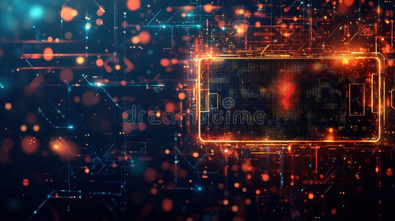 Innovative Tech Displays Futuristic Graphic Visualization in an ...