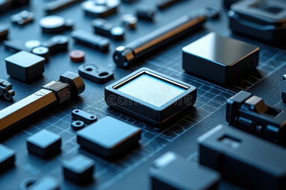 Efficient Workflow Tools Using Advanced Technology Stock Illustration ...