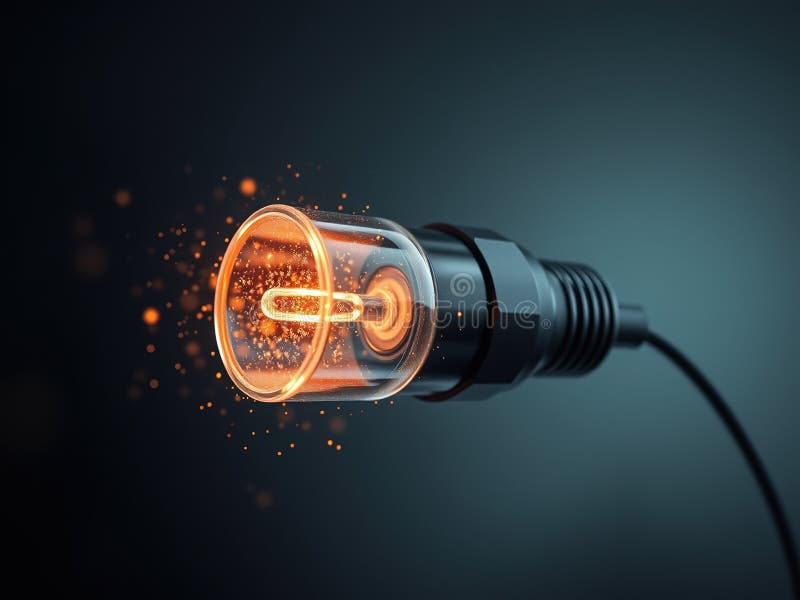 Innovative Technological Component Abstract Adapter Mockup with Layered ...