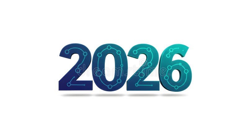 Innovative Technological Design Showcasing the Year 2026 with Circuit ...