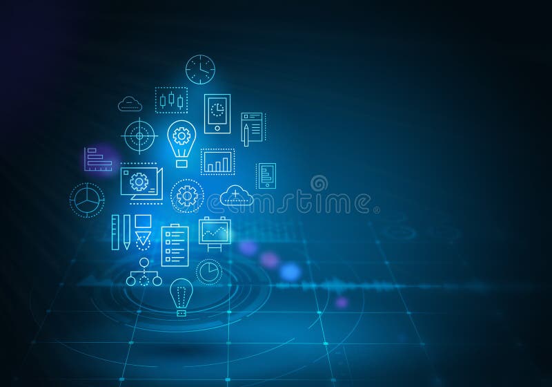 Innovative Technologies Image . Mixed Media Stock Illustration ...