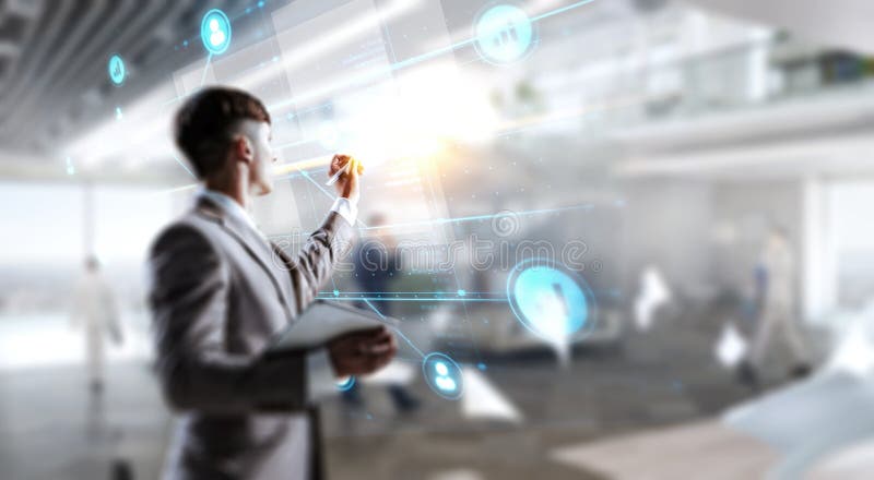 Innovative Technologies Image . Mixed Media Stock Image - Image of ...