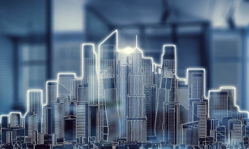 Innovative Technologies for Industries Stock Illustration ...