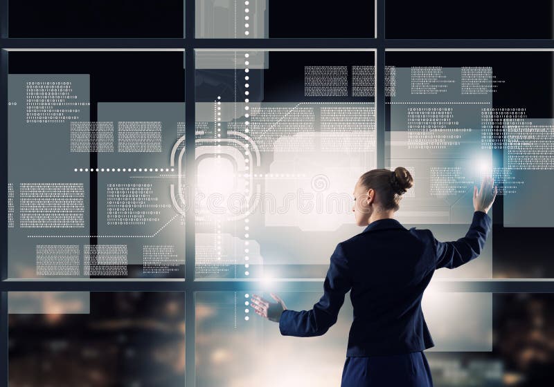 Innovative technologies stock image. Image of back, finger - 46699307